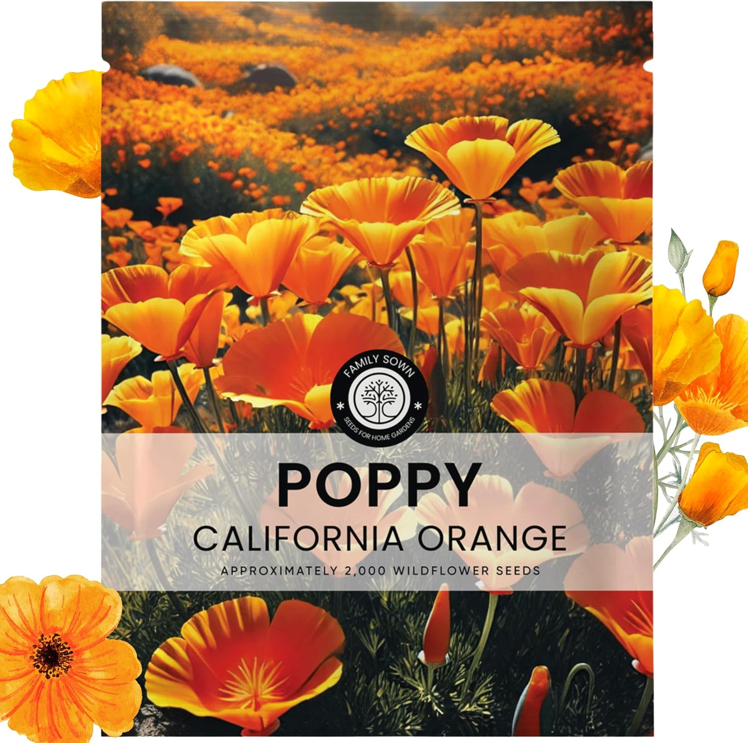 California Poppy Orange – Family Sown